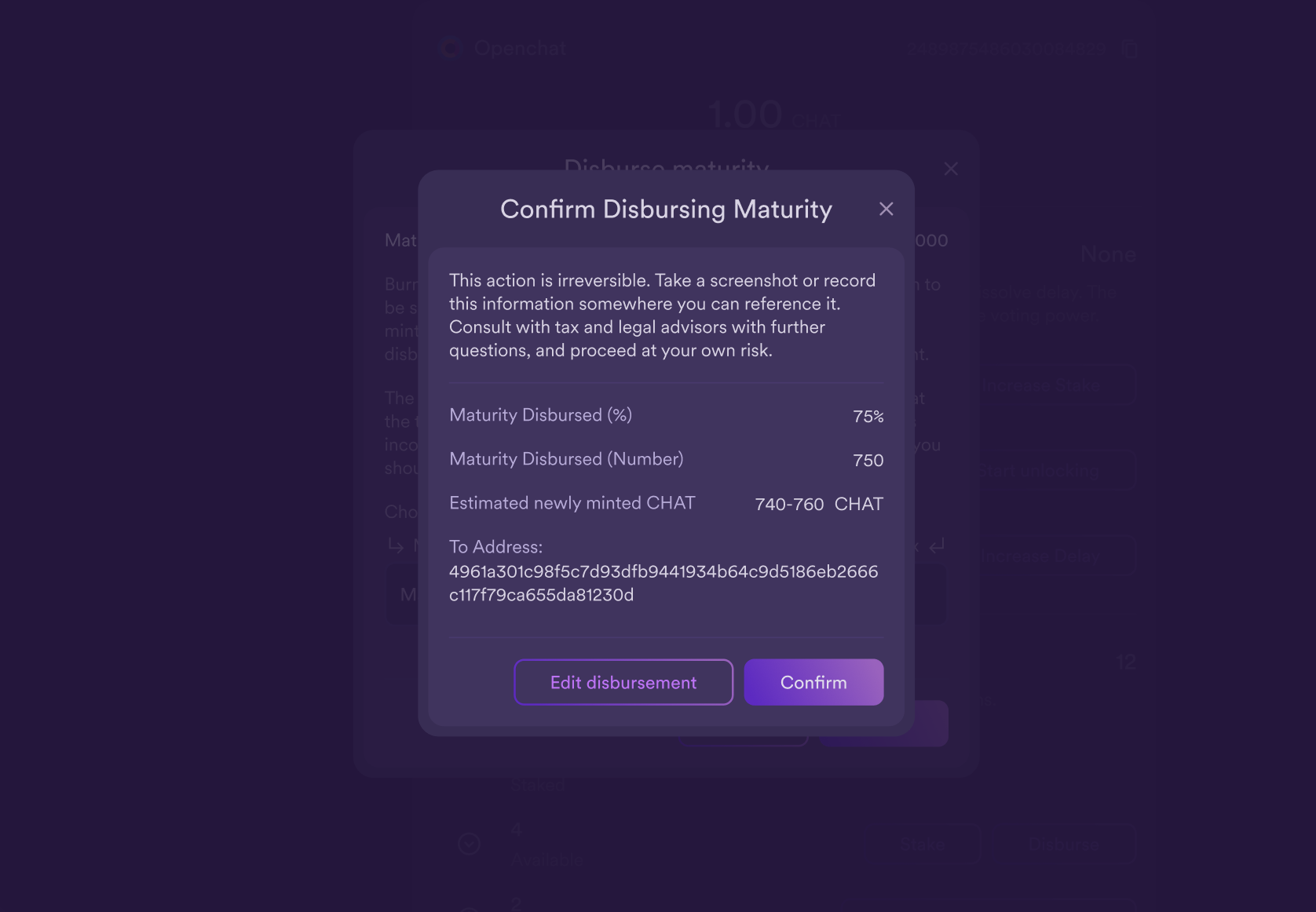 How do I spawn and disburse SNS token maturity from an SNS Neurons in ...
