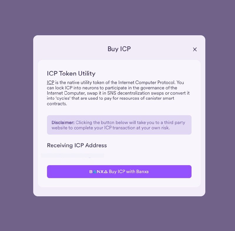 How do I purchase ICP from within the NNS dapp? – DFINITY